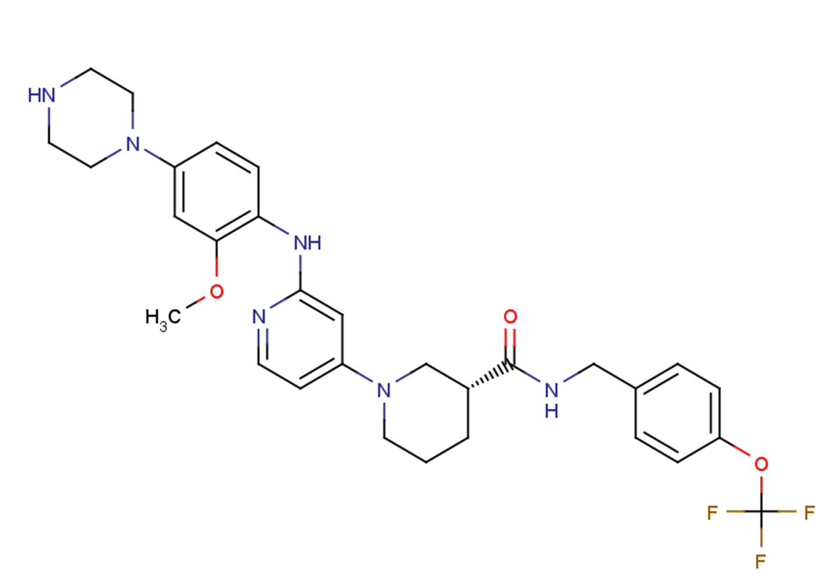 (R)-1-(2-((2-methoxy-4-(piperazin-1-yl)phenyl)amino)pyridin-4-yl)-N-(4-(trifluoromethoxy)benzyl ...