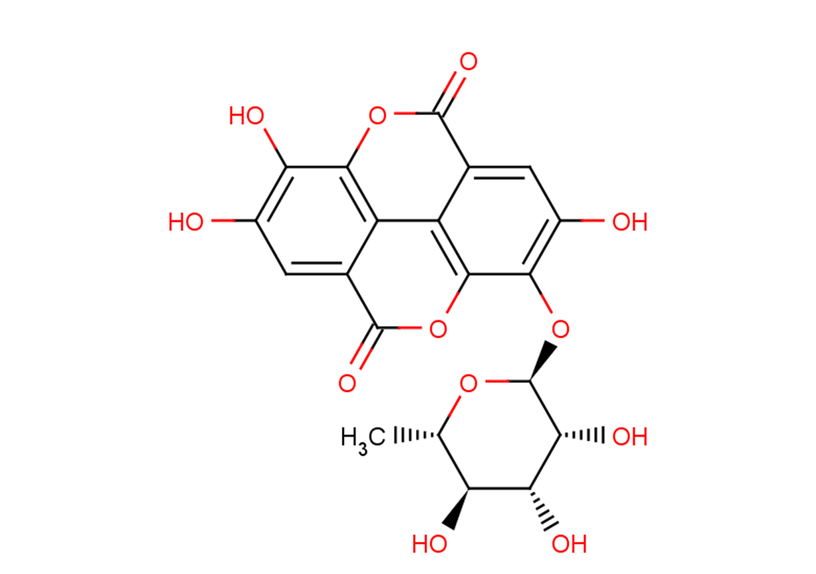Ellagic acid 3-O-α-L-rhamnopyranoside | Inhibitor | TargetMol