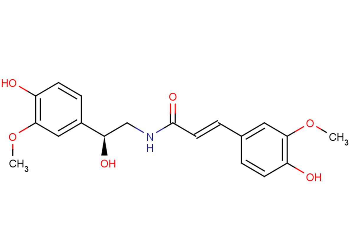 S-(-)-N-trans-Feruloyl normetanephrine | TargetMol